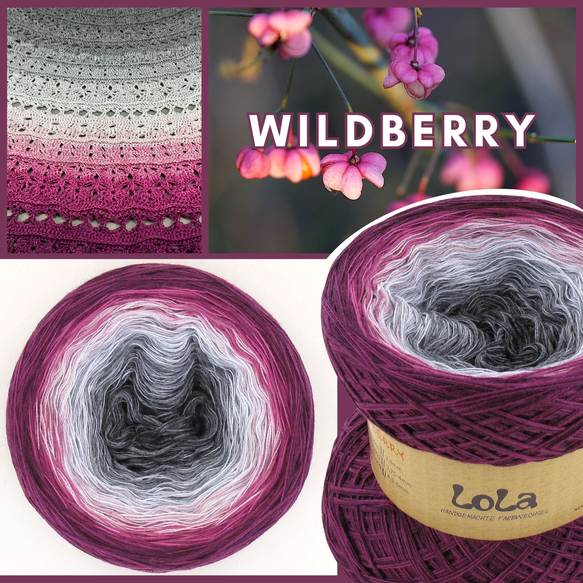 PREORDER Lola 8 Colours Wildberry – BELLEMAE YARNS