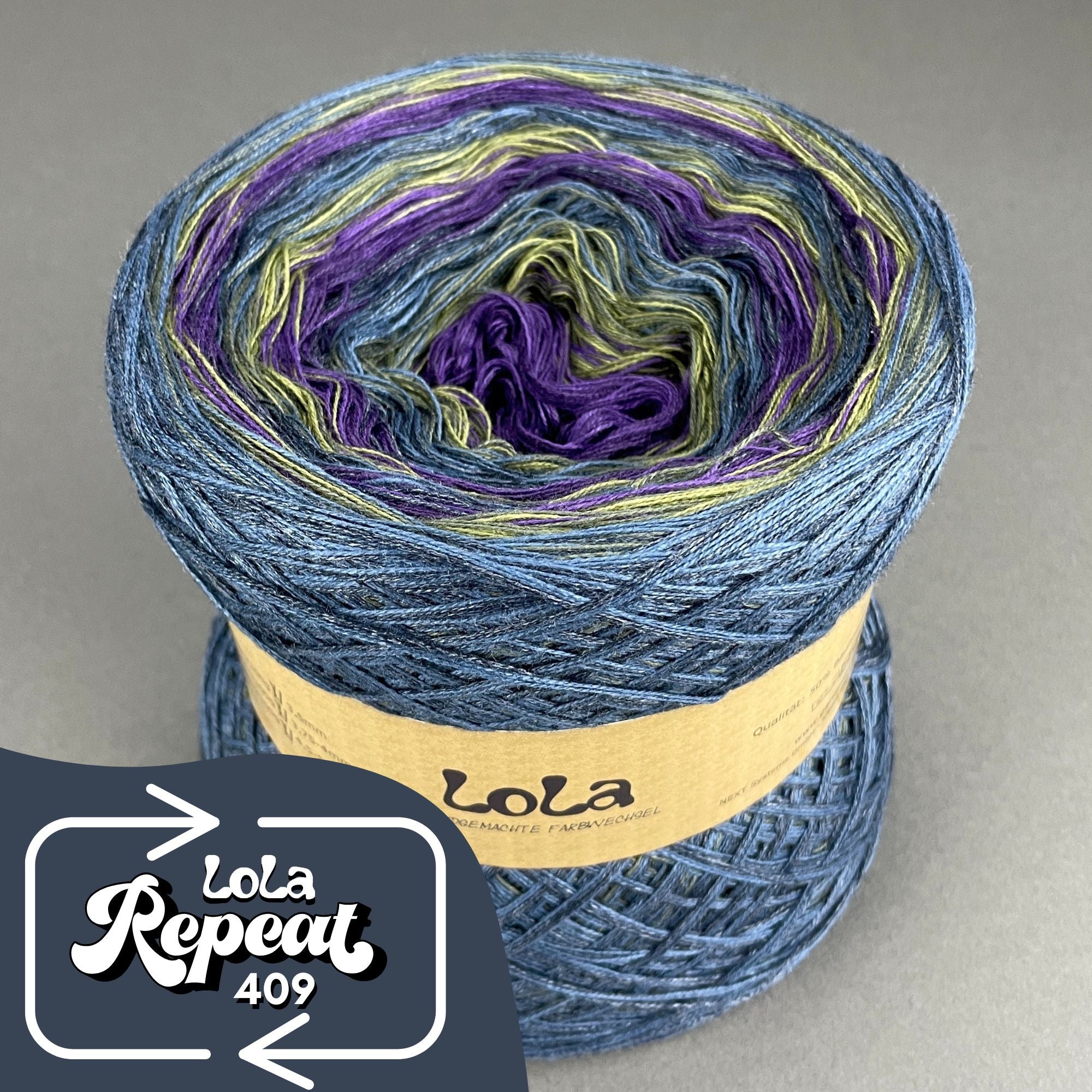 NEW!! Lola Repeat - 409 Purple Rain – BELLEMAE YARNS