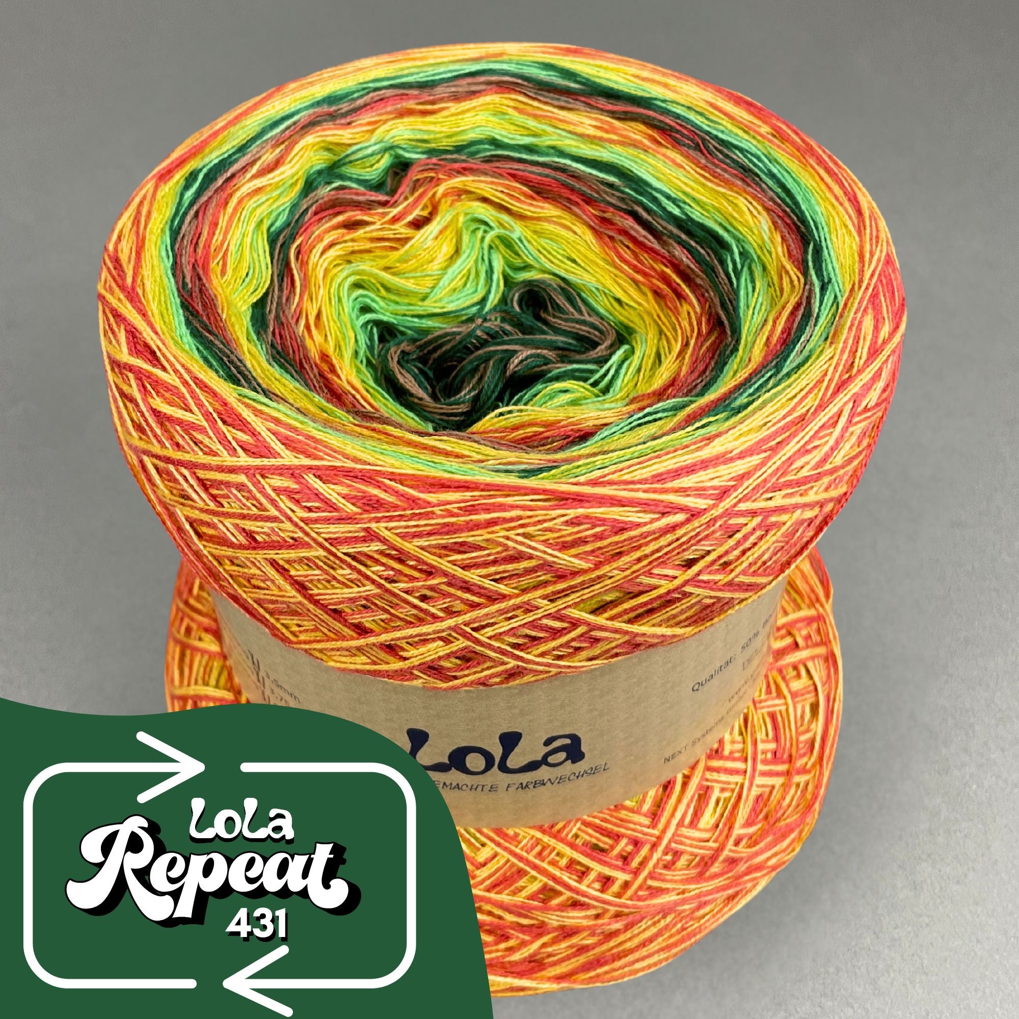 NEW!! Lola Repeat - 431 Citrus Rainbow – BELLEMAE YARNS
