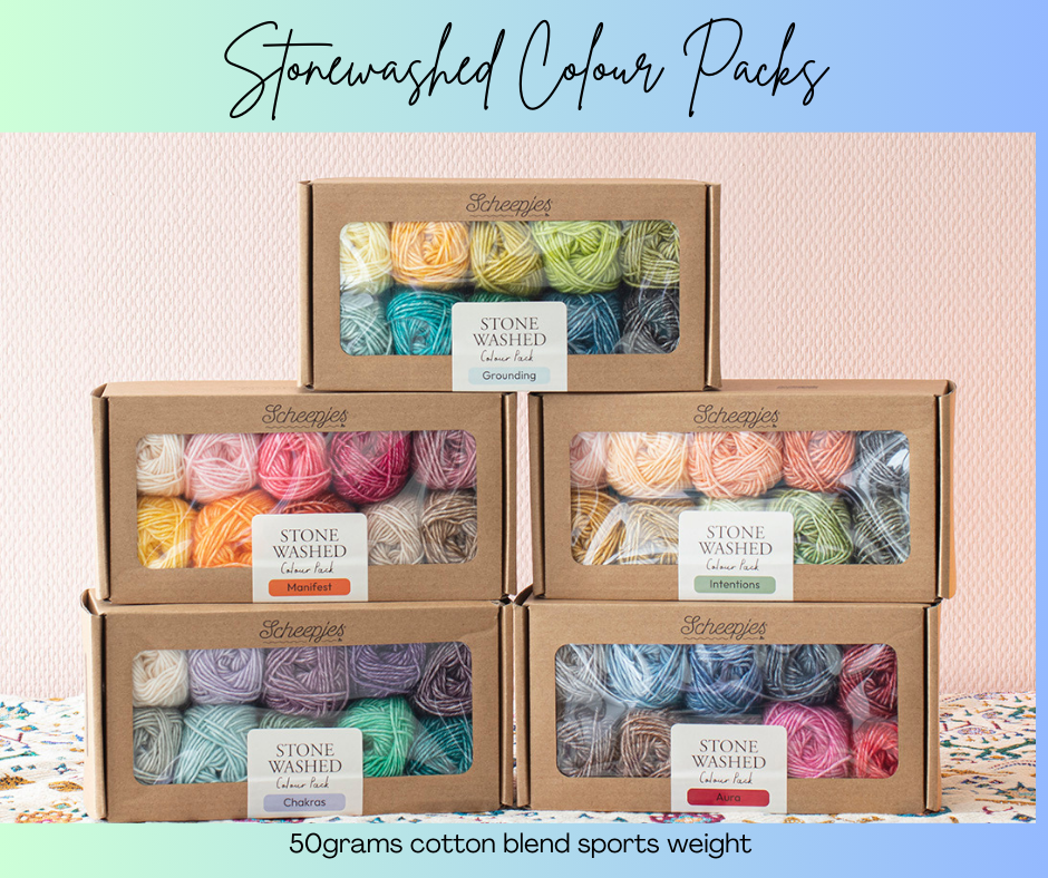 Scheepjes Stone Washed Mini Assortment Pack – BELLEMAE YARNS